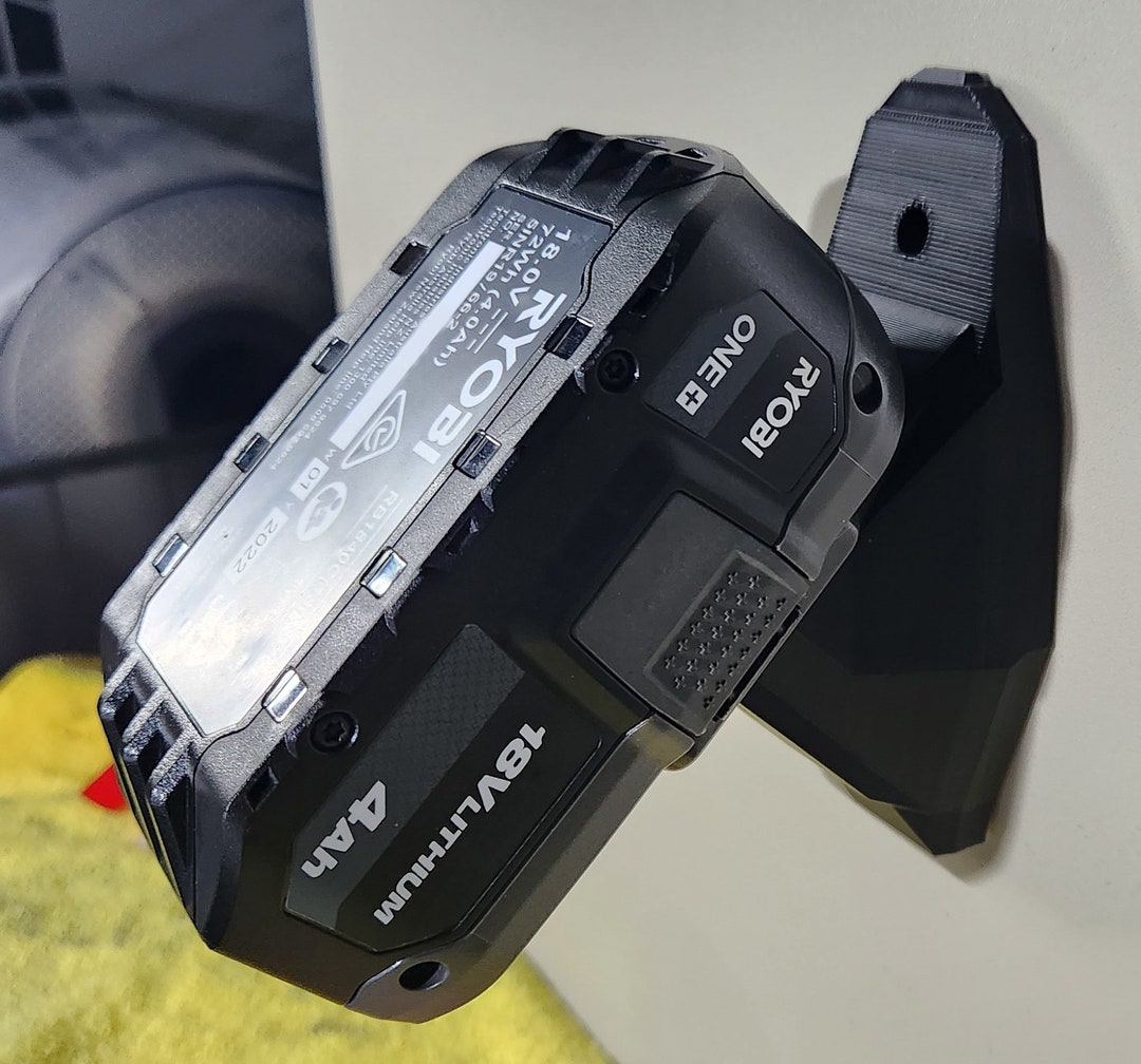 Ryobi One Battery Holder Wall Mount - Etsy