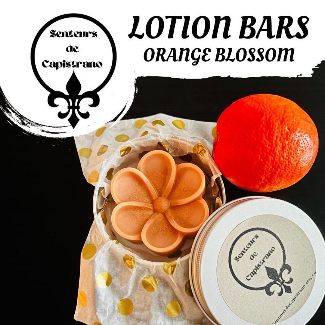 Moisturizing Lotion Bars | Orange Blossom Scent | Hand Made Solid Bar W ...