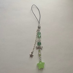 Simple Beaded Phone Charm W Chain