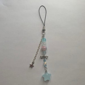 Simple Beaded Phone Charm W Chain