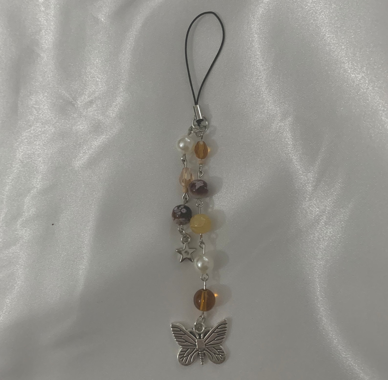 Simple Earth Toned Beaded Phone Charms Coquette Aesthetic - Etsy