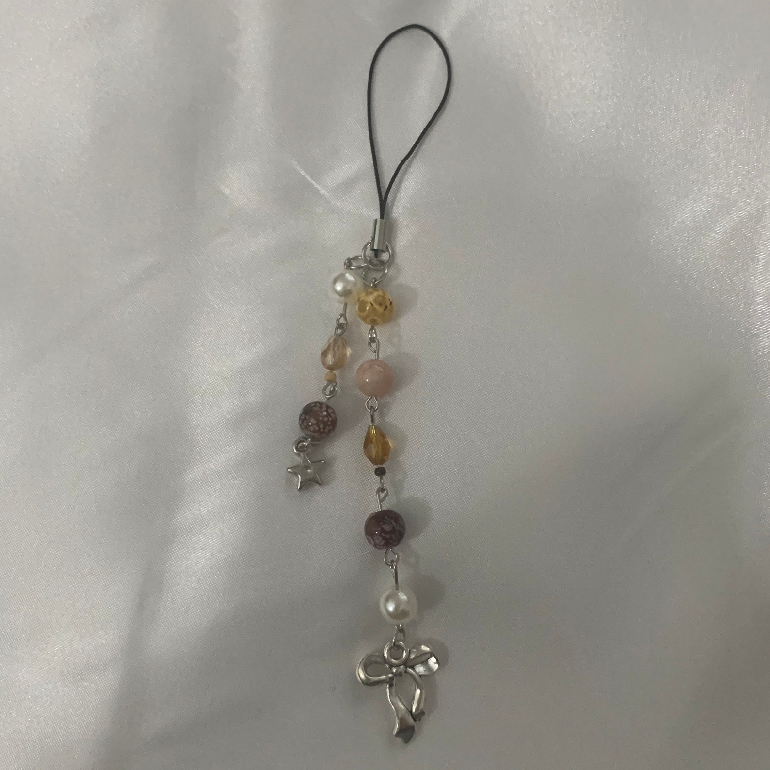 Simple Earth Toned Beaded Phone Charms Coquette Aesthetic - Etsy