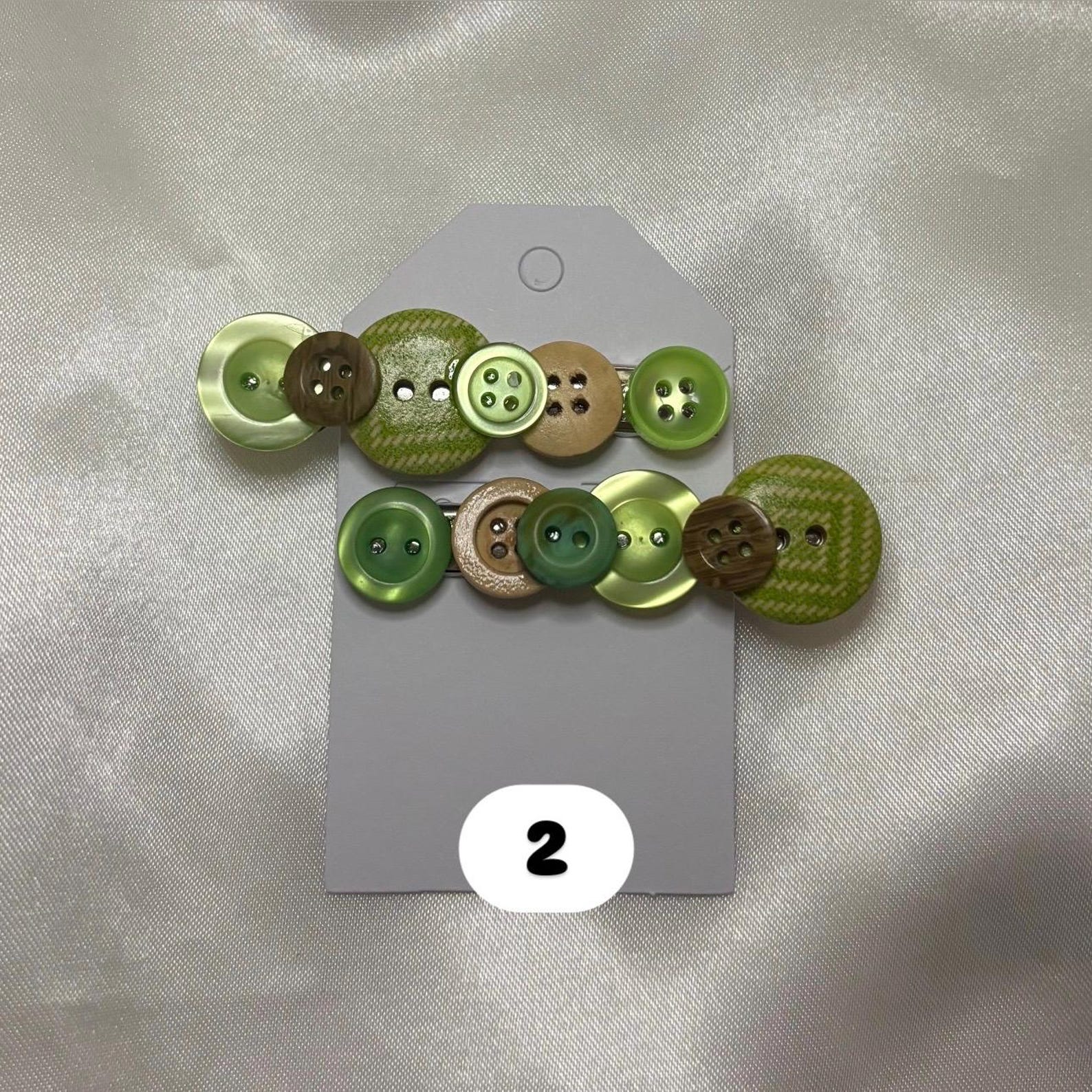 Button Hair Clip Duos ~ Alligator Style Clips With Buttons - Etsy