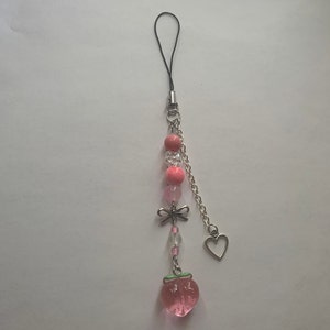 Simple Beaded Phone Charm W Chain