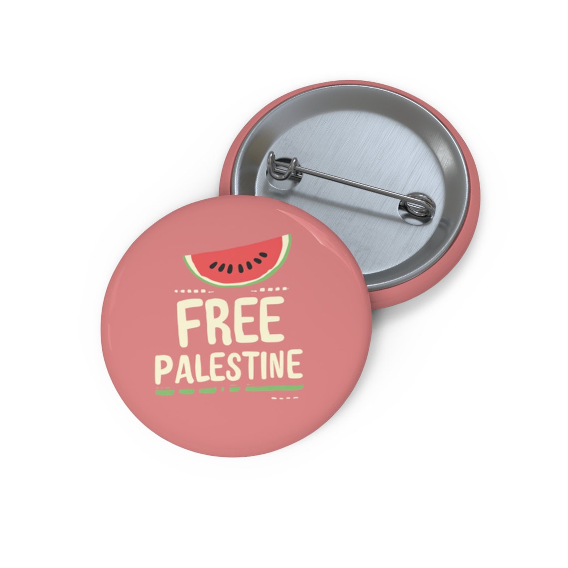 Free Palestine Pink Pin Button, Watermelon Palestine Symbol Fashion ...