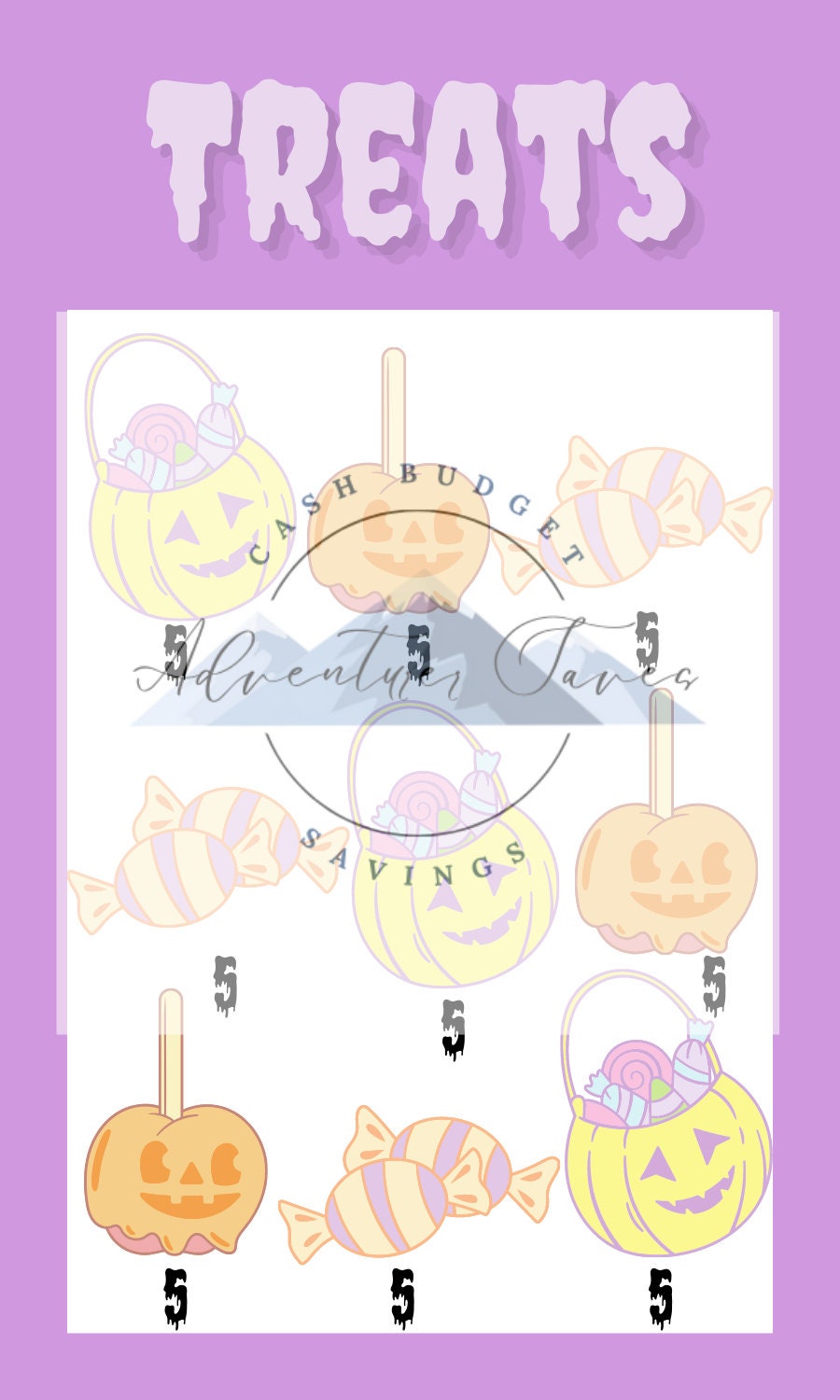 Halloween Mini Savings Challenge Pack Low Budget Savings - Etsy