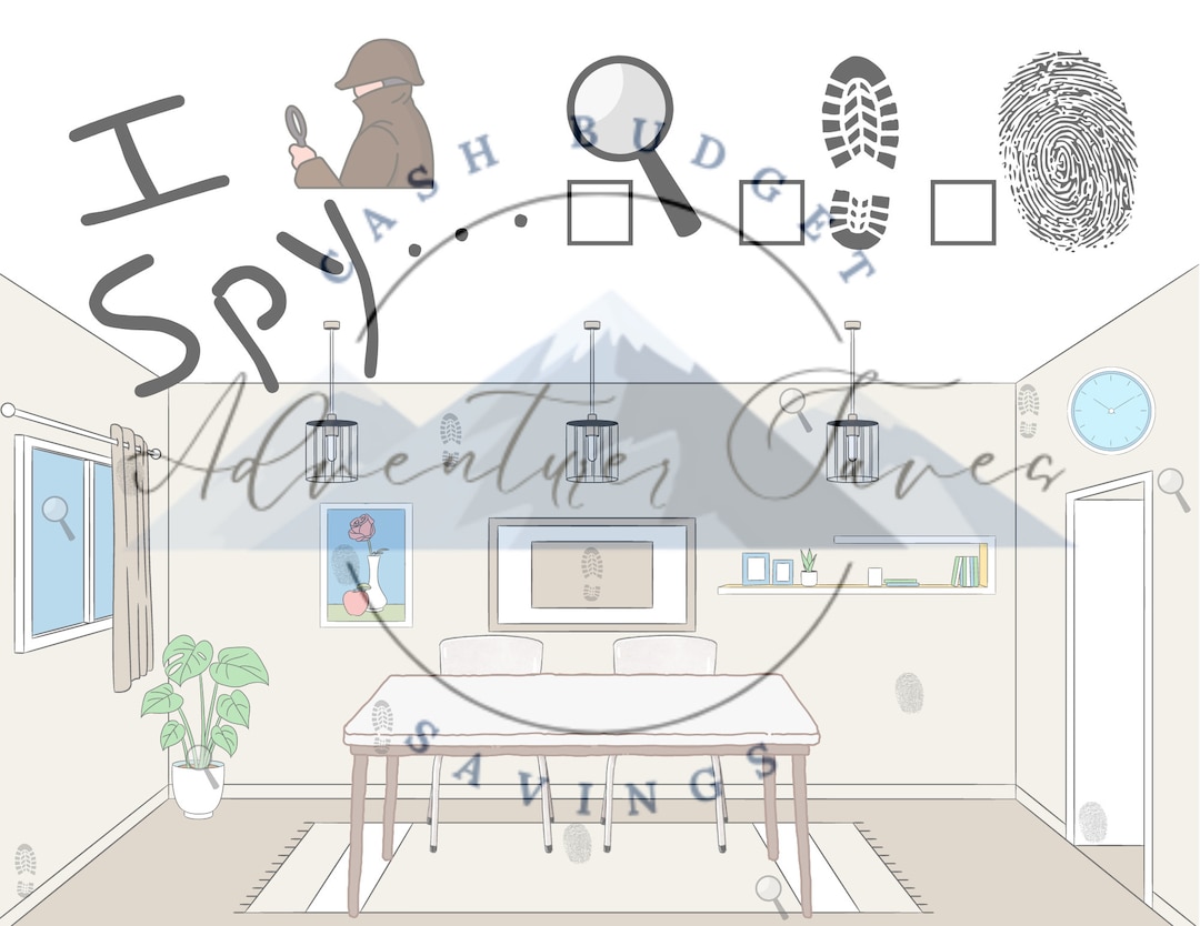 I Spy Hidden Objects Savings Challenge Game - Etsy