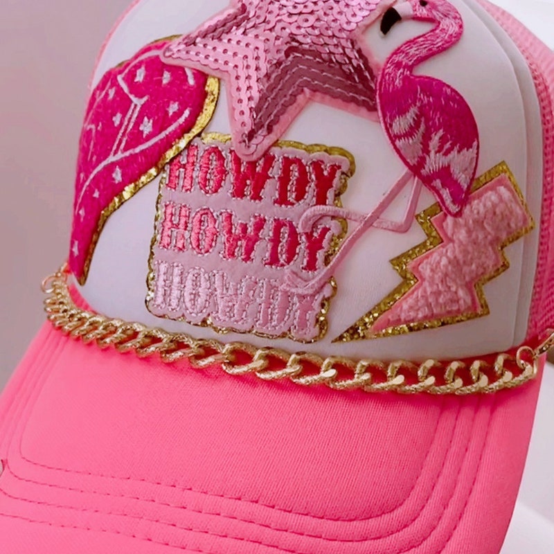 Pink Trucker Hats - Etsy