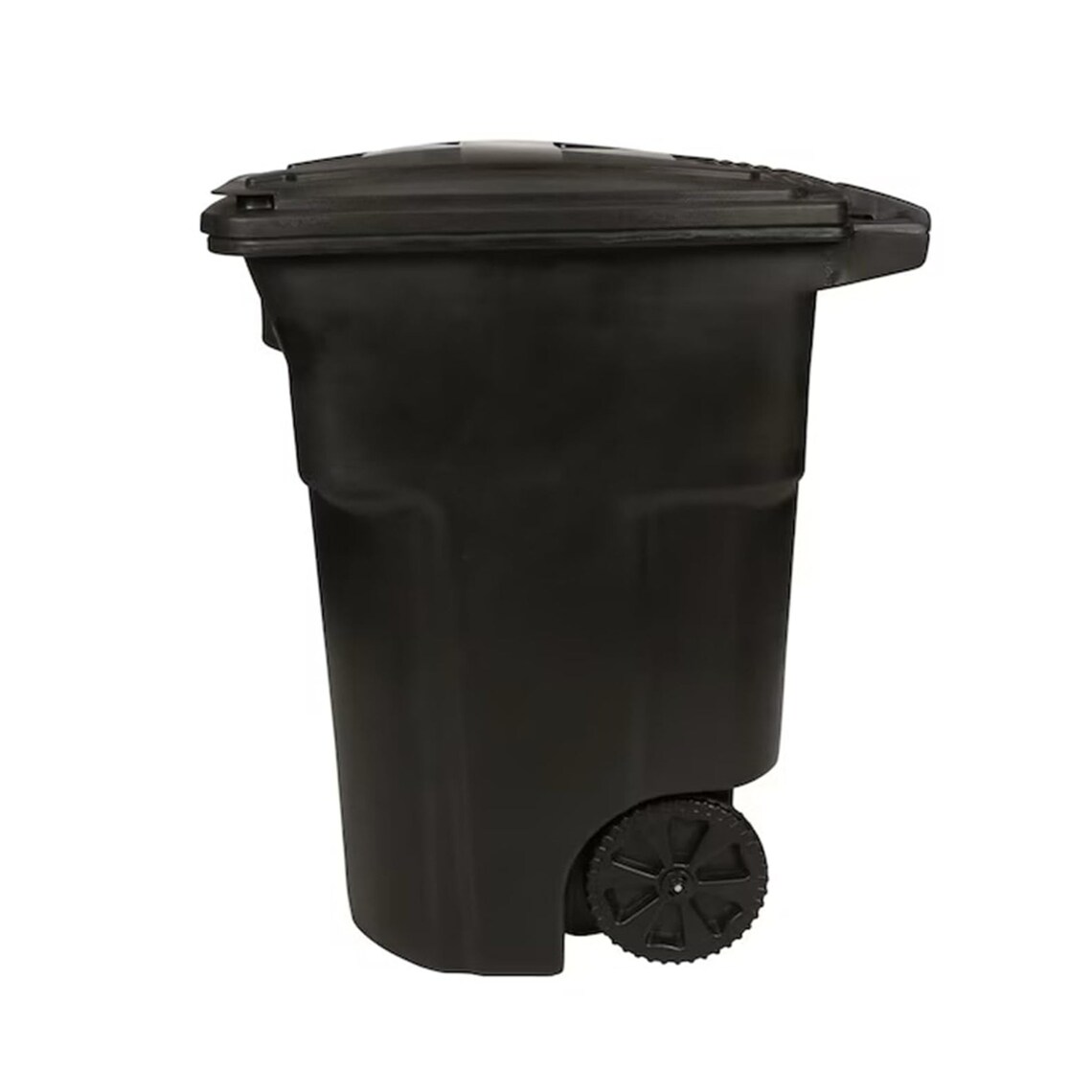96 Gallon Black Plastic Wheeled Trash/garbage Can With Lid for ...