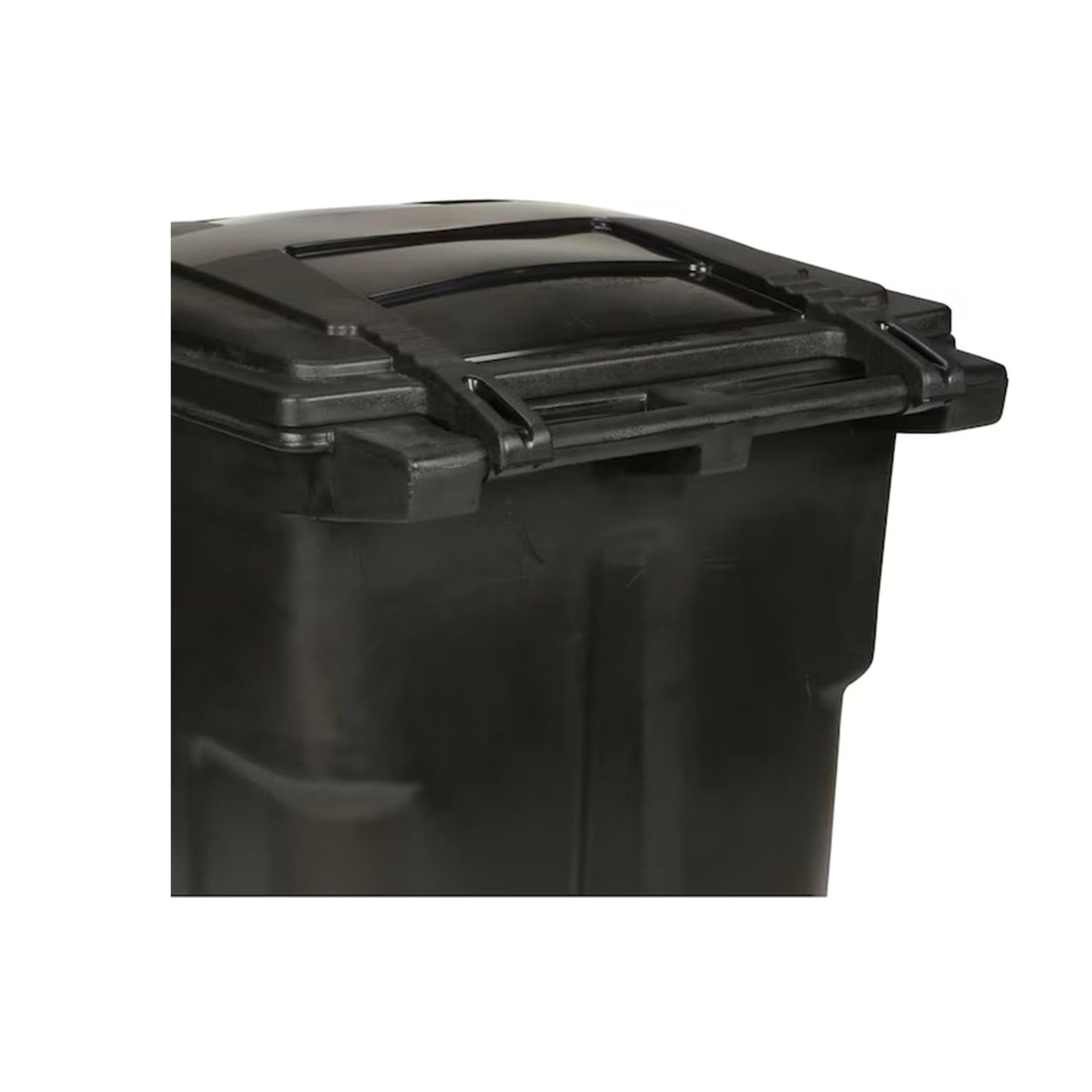 96 Gallon Black Plastic Wheeled Trash/garbage Can With Lid for ...