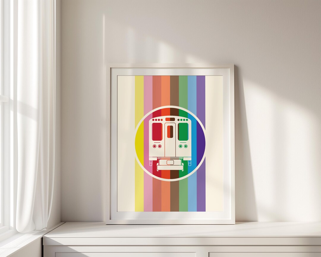 Chicago "l" Train Colors Poster | the L, Subway, CTA, Retro Look - Etsy
