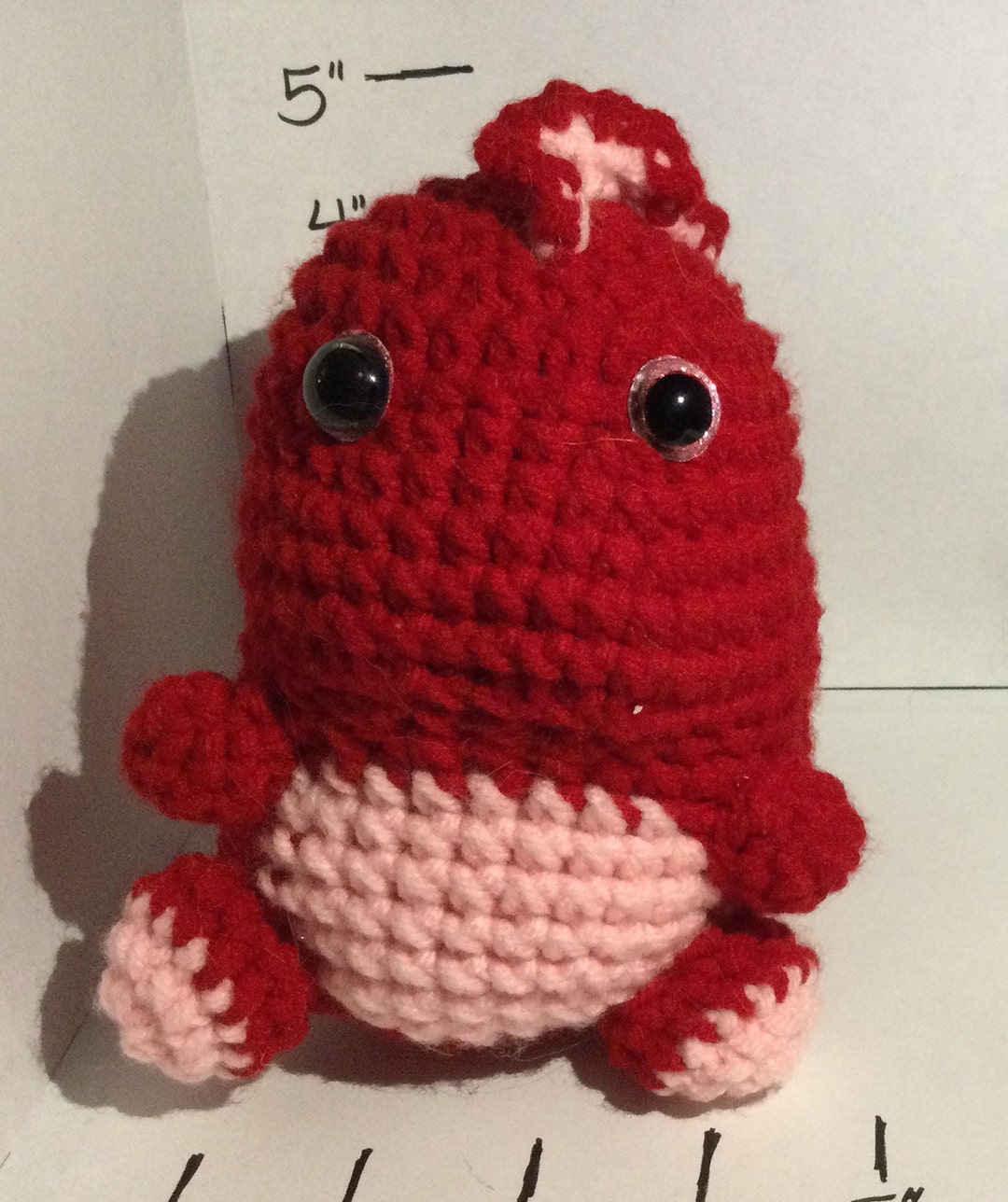 Red & Pink Chubzilla - Etsy