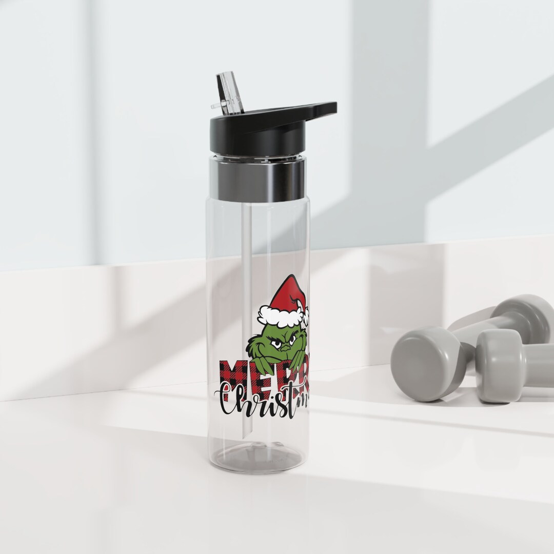 Merry Christmas Grinch Water Bottle Grinchmas Sport Bottle - Etsy