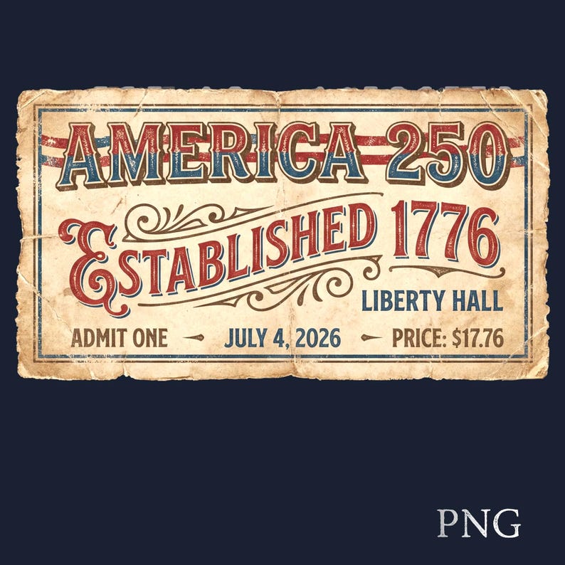 USA 250th Anniversary PNG | Semiquincentennial 5 PNG Digital Download ...