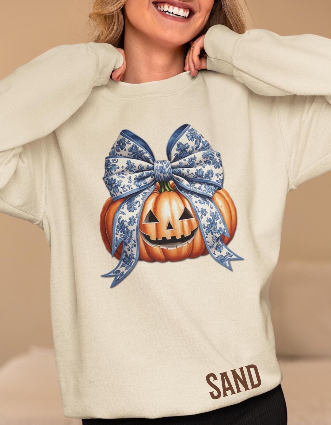 Chinoiserie Halloween Pumpkin Bow Ash Girly Toile Dejouy Preppy ...