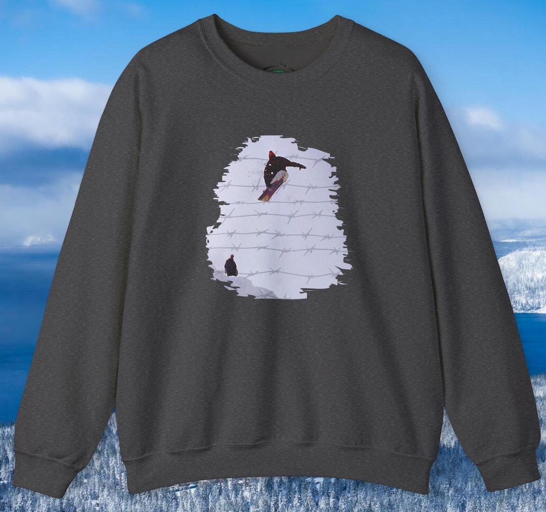 Cool Snowboarder Grunge Punk Rock Y2k Sweatshirt | Retro Barbed Wire ...