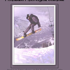 90s Extreme Snowboard Poster Style | Winter Sports Halftone Effect ...