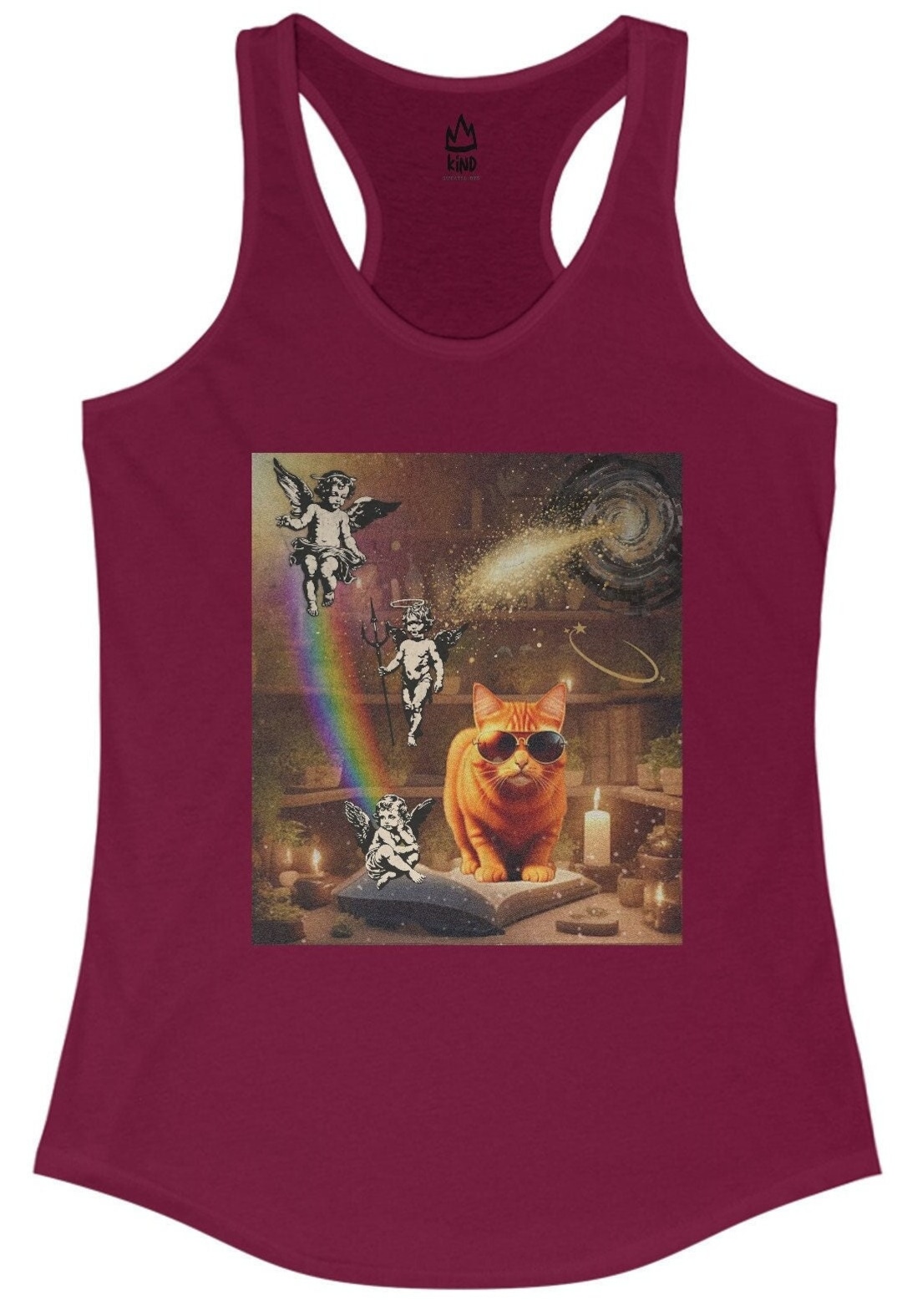 Weirdcore Y2K Tank Top, APOTHECARY CAT Angels Rainbow Shirt, Fairycore ...