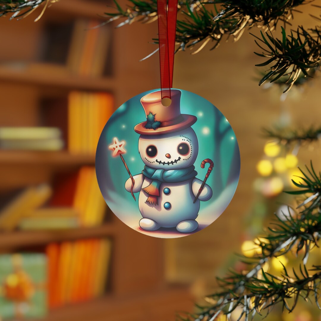 Creepmas Voodoo Doll Double Sided Metal Ornament, Spooky Christmas ...