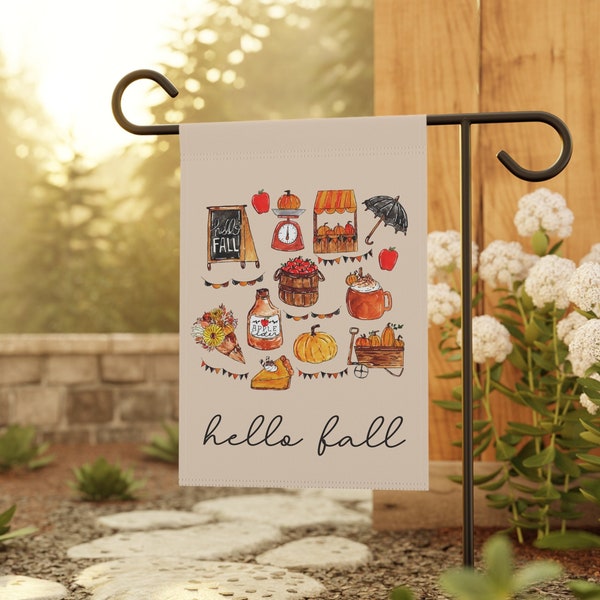 Fall Garden Flag - Etsy