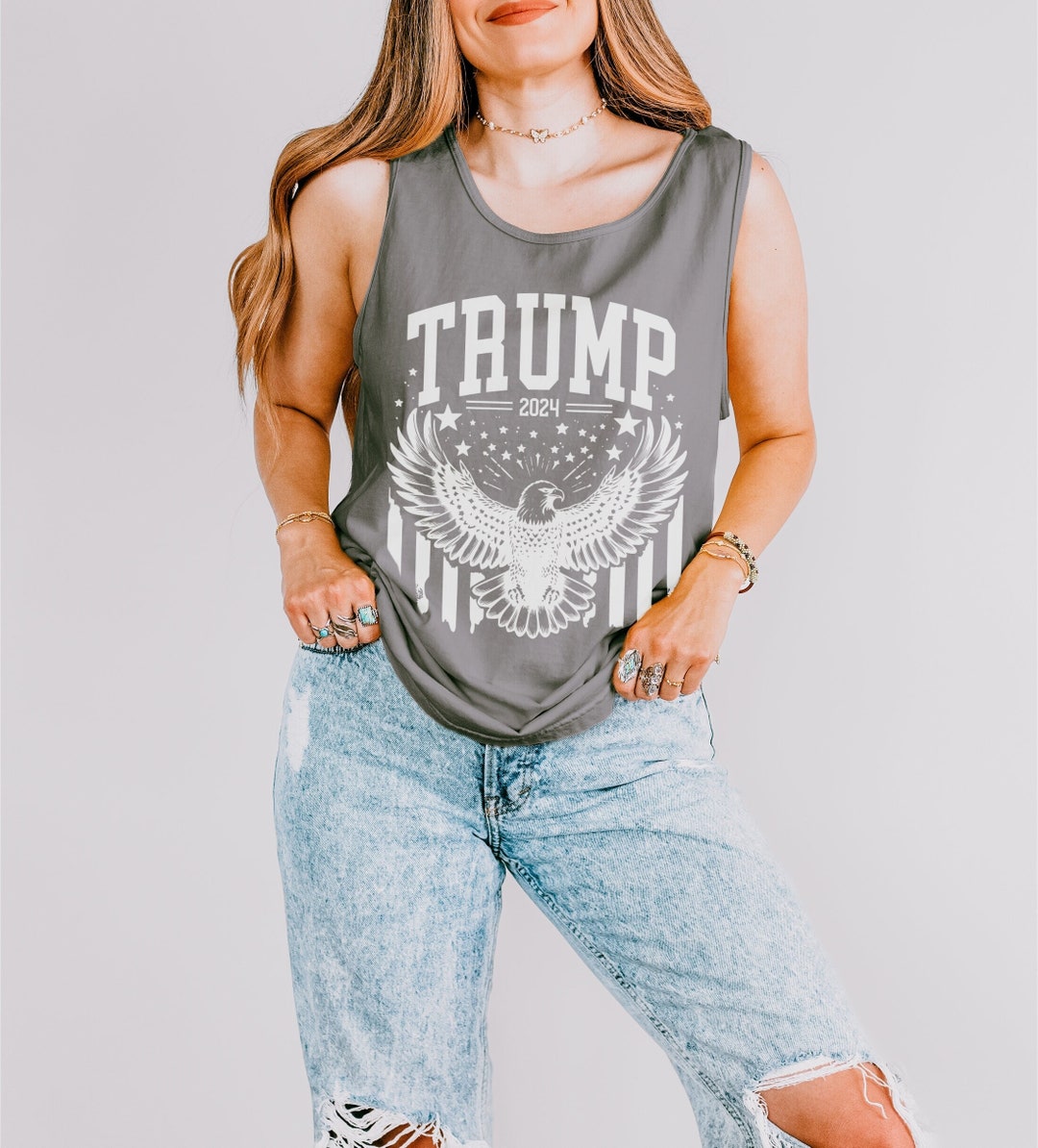 Trump Tank Top, Comfort Colors® Tank Top, Republican Tank Top, MAGA ...