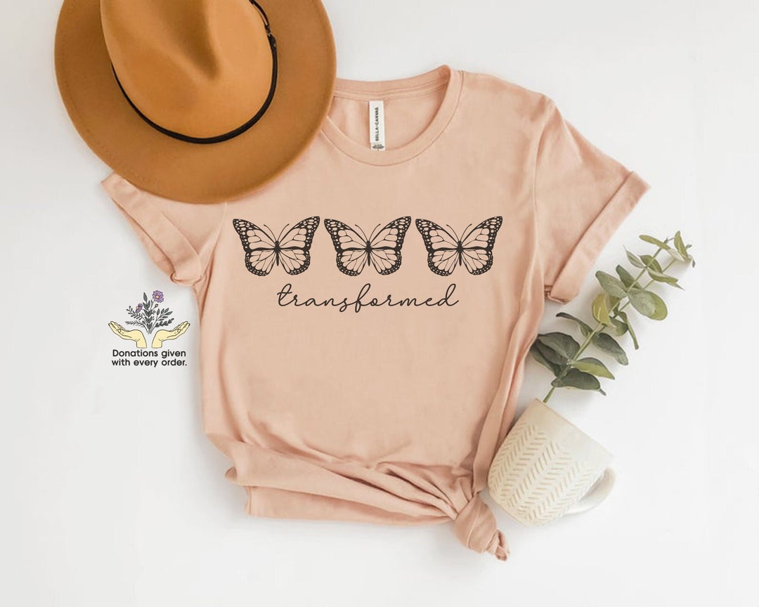 Transformed Shirt Transformed by Christ Shirt Christian - Etsy