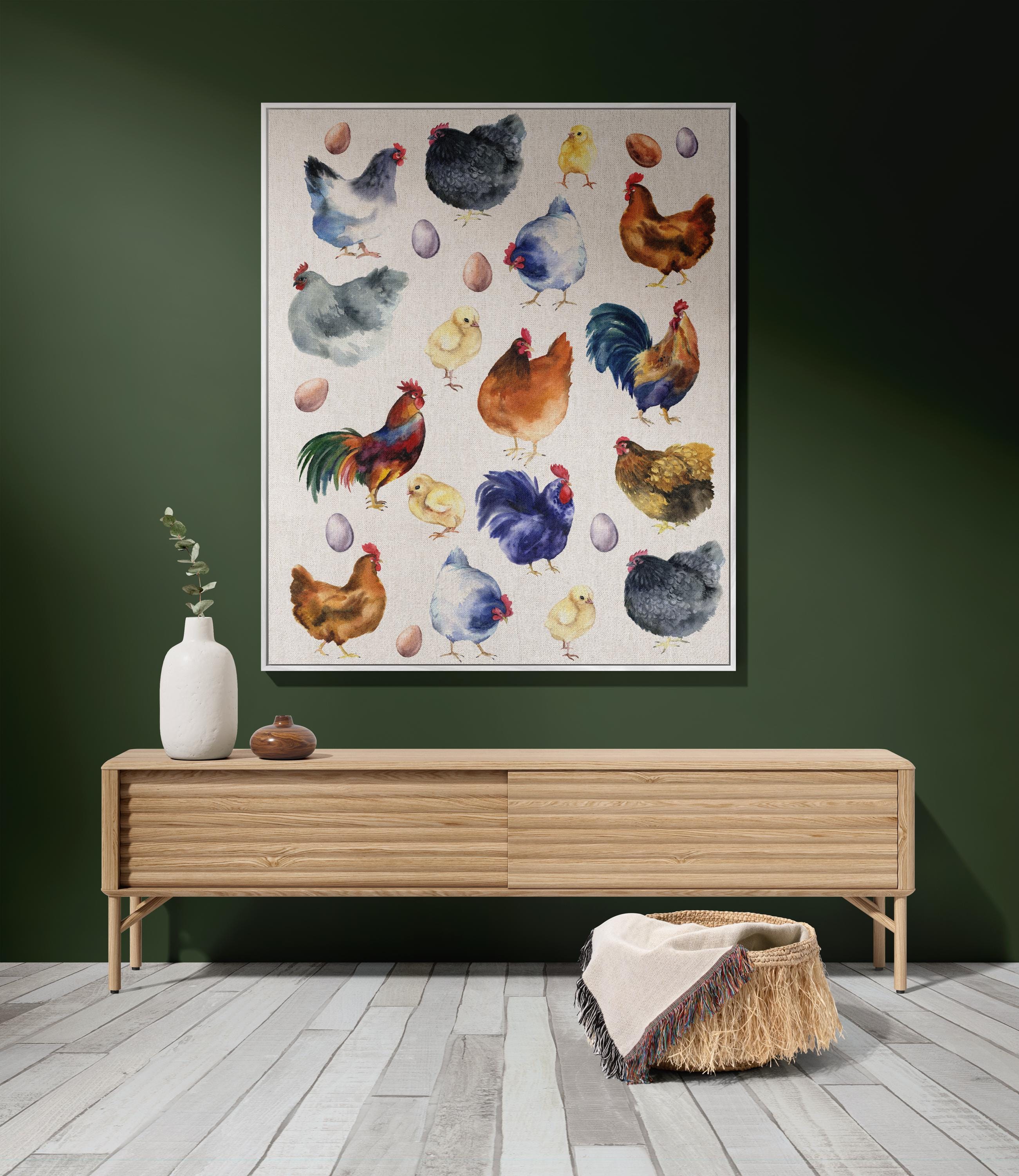 Chicken Woven Throw Blanket, Chicken Tapestry, Farm Blanket, Farmcore ...