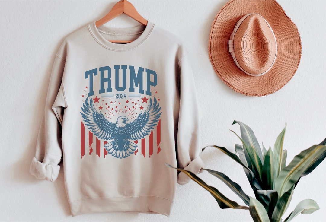 Trump Sweatshirt, Trump 2024 Sweatshirt, Pro American Crewneck ...