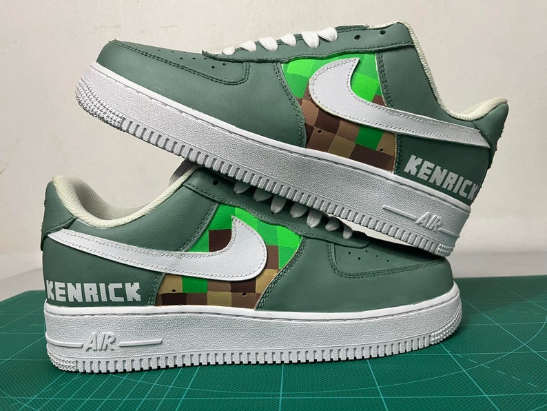 Minecraft Color-changing Original and Authentic AF1 Sneakers - Etsy
