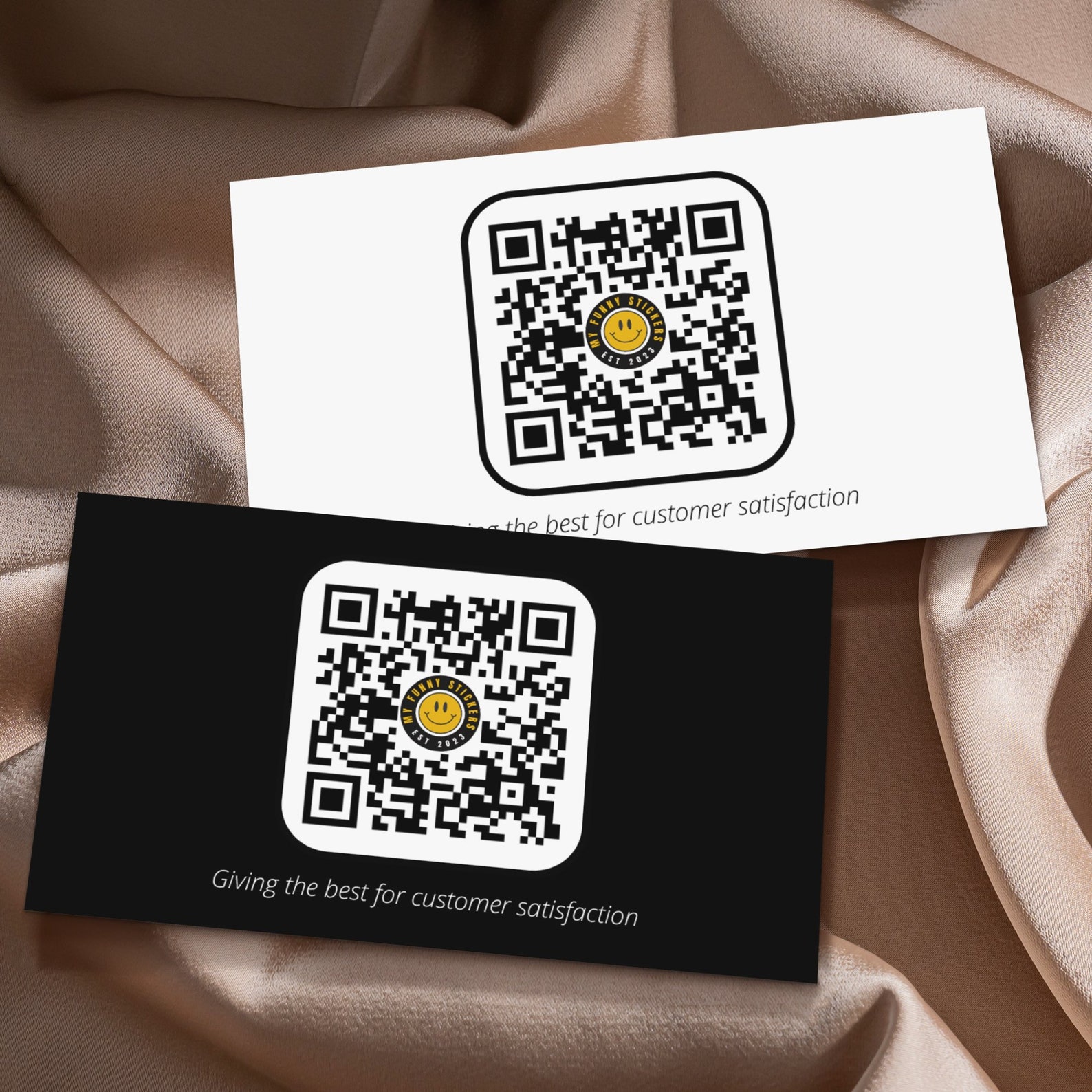 Custom Business Cards: Double-sided QR Code, Matte or Glossy - Etsy