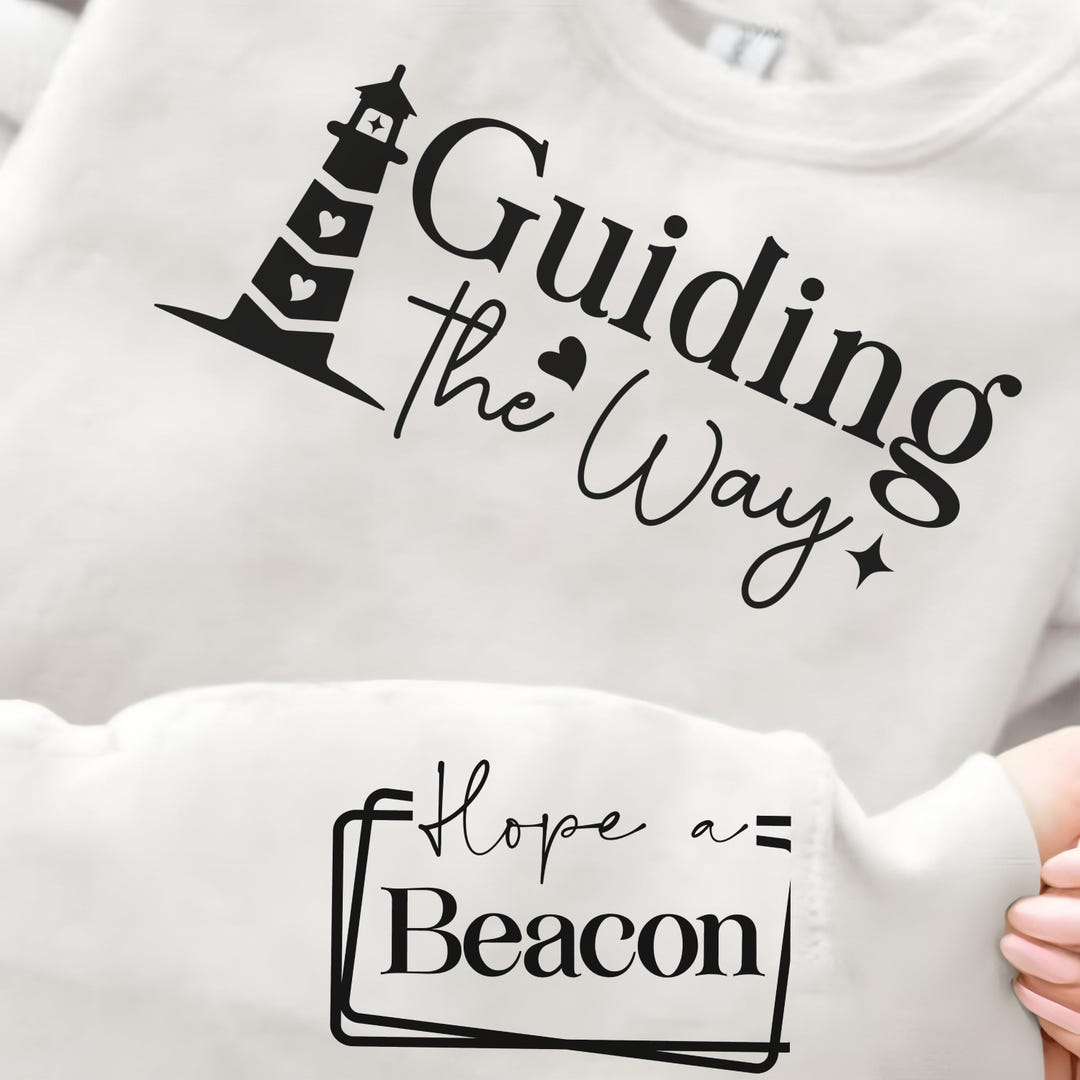 Guiding the Way Religious Sleeve Print Sweatshirt Gift for Women's ...