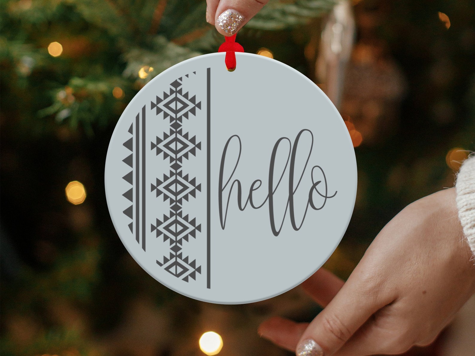 Christmas Theme Ornament, Holiday Tree Decoration, Festive Decor ...
