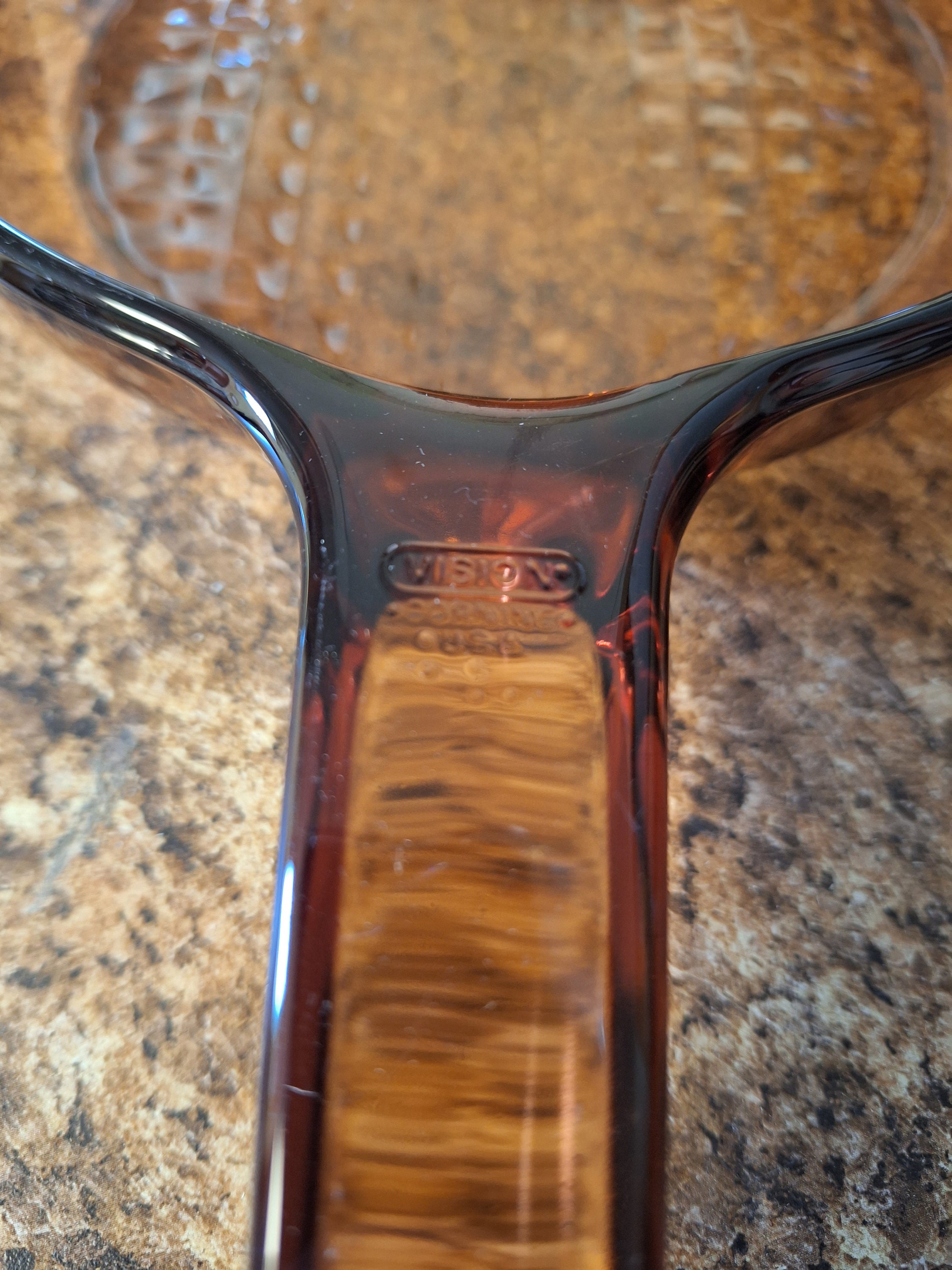 Vintage Corning Visions Glass Cookware Visionware Amber Brown 8 Pieces ...