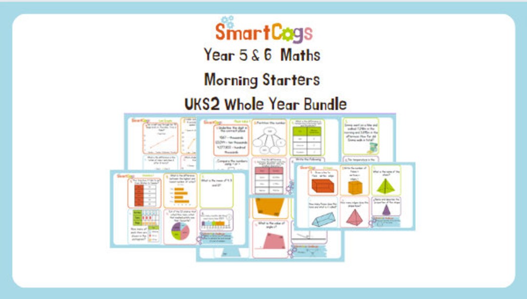 UKS2 Year 5 and 6 Maths Starters Bundle - Etsy