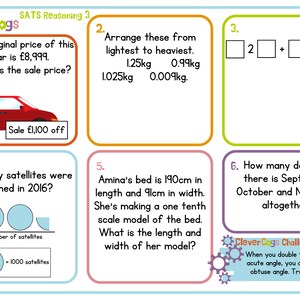Year 6 Maths Starters Whole Year Bundle - Etsy UK