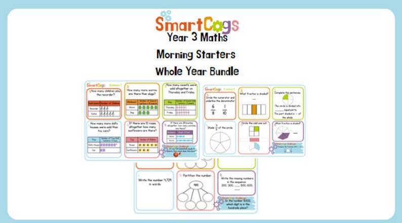 Year 3 Maths Starters Whole Year Bundle - Etsy
