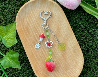 Bow & Pearl Phone Charm Aesthetic Handmade Beaded Charm - Etsy