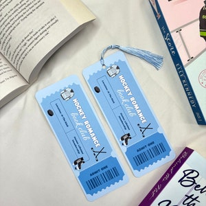 Hockey Romance Bookmarks - Etsy