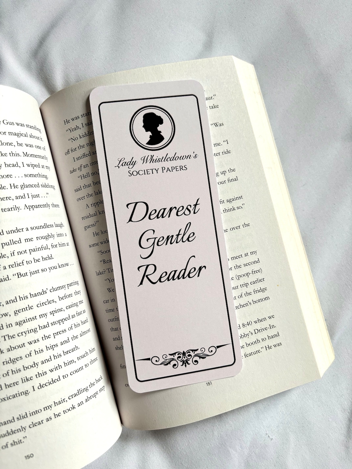 Dearest Gentle Reader Bookmark | Lady Whistledown | Bridgerton Inspired ...