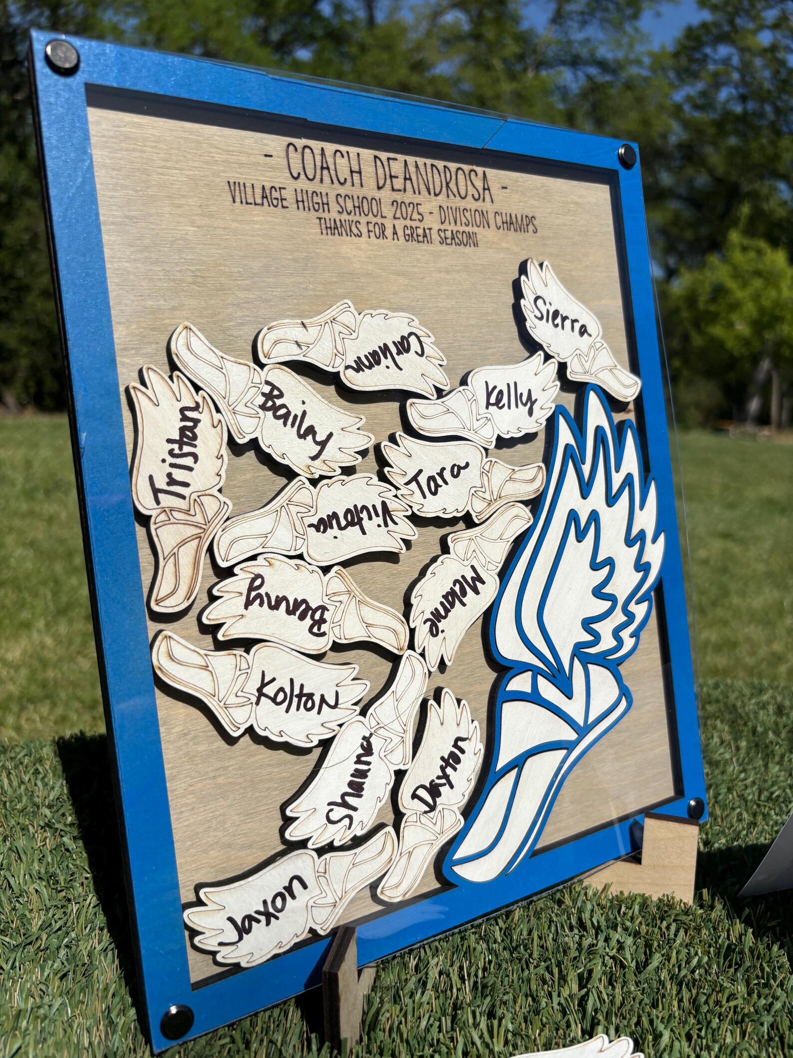 Track and Field Coach Thank You Gift Drop Box Frame, Track and Field ...