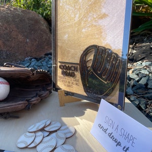 Custom Baseball Coach Gift Drop Box, Laser Cut Coach Appreciation ...