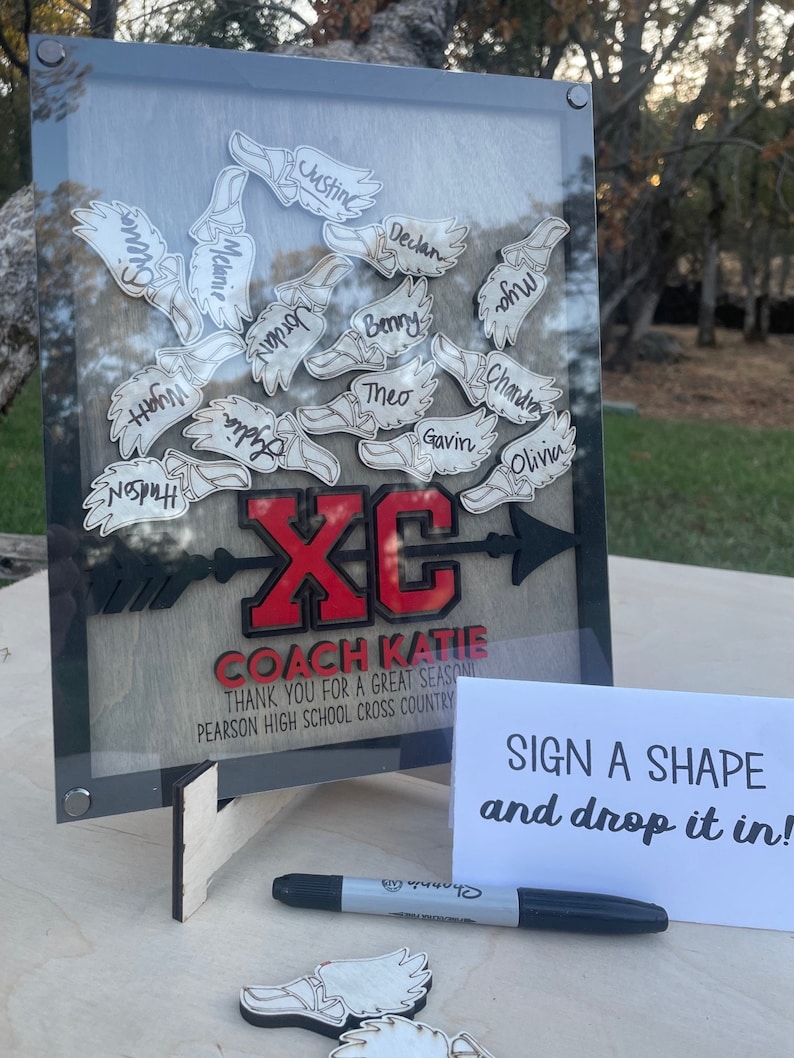 Custom Cross Country Coach Thank You Plaque, Cross Country Coach ...