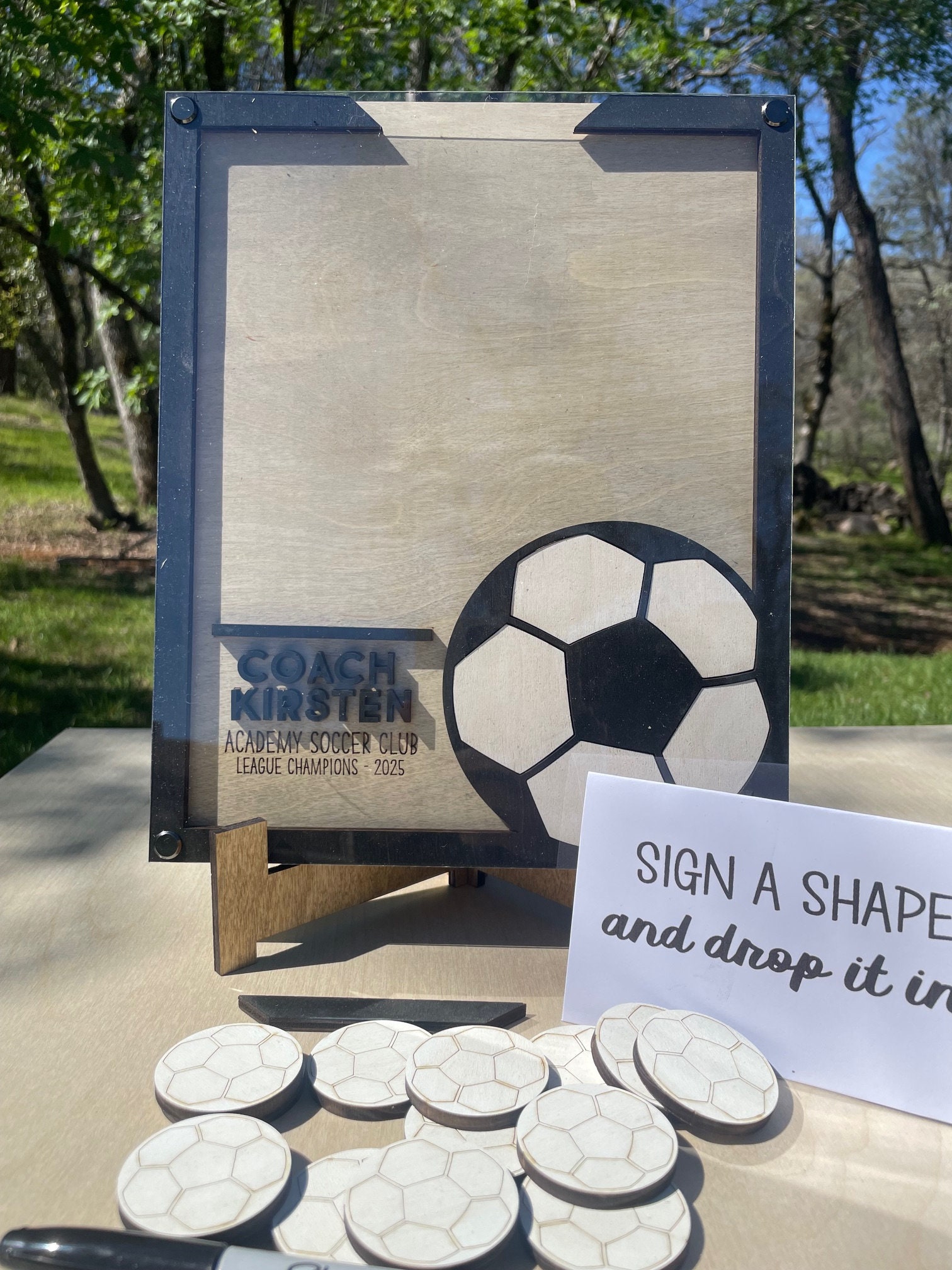 Custom 3D Soccer Coach Thank You Gift Plaque, Soccer Coach Appreciation ...