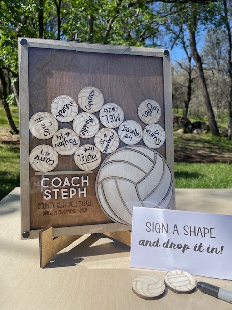 Custom 3D Volleyball Coach Thank You Gift Plaque, Coach Appreciation ...