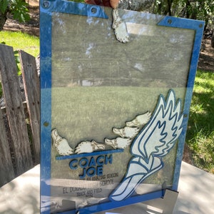 Custom 3D Track and Field Thank You Gift Plaque, Track and Field Coach ...