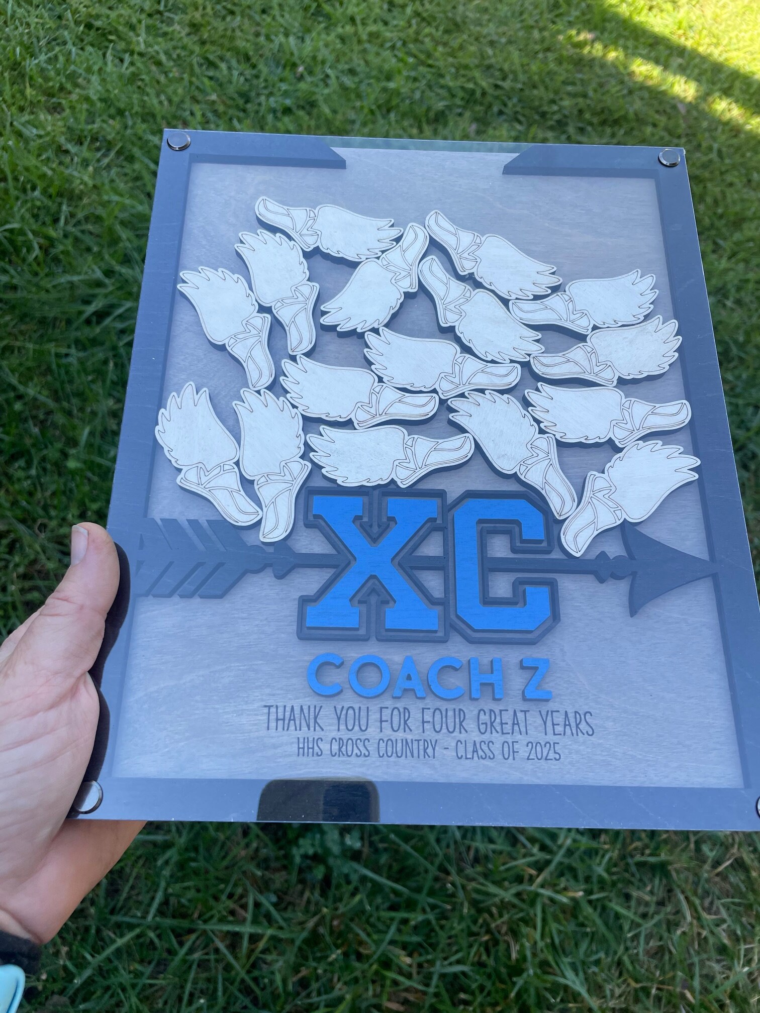 Custom Cross Country Coach Thank You Plaque, Cross Country Coach ...