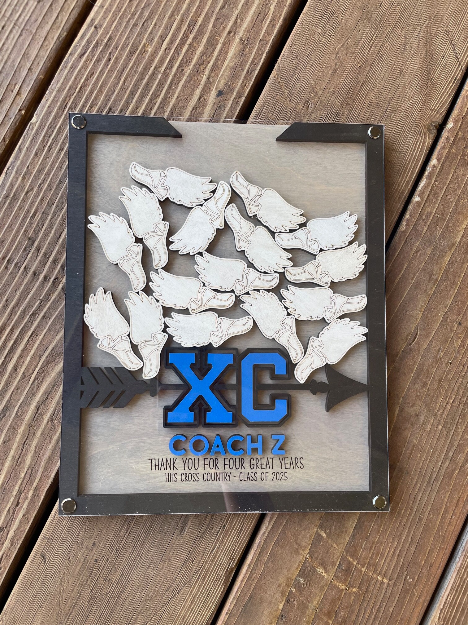 Custom Cross Country Coach Thank You Plaque, Cross Country Coach ...