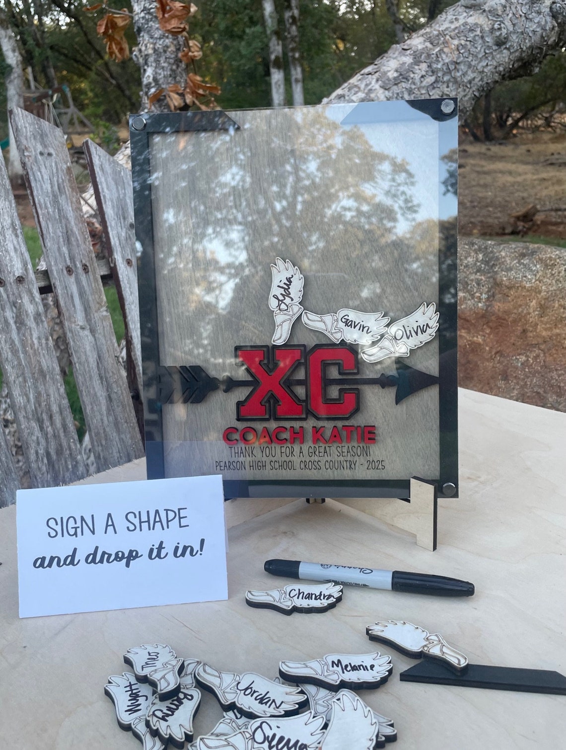 Custom Cross Country Coach Thank You Plaque, Cross Country Coach ...