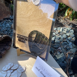 Custom Baseball Coach Gift Drop Box, Laser Cut Coach Appreciation ...