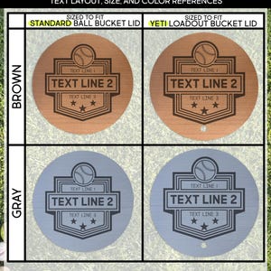 Custom Laser Engraved Bucket Lid Pad for Coach, Baseball and Softball ...